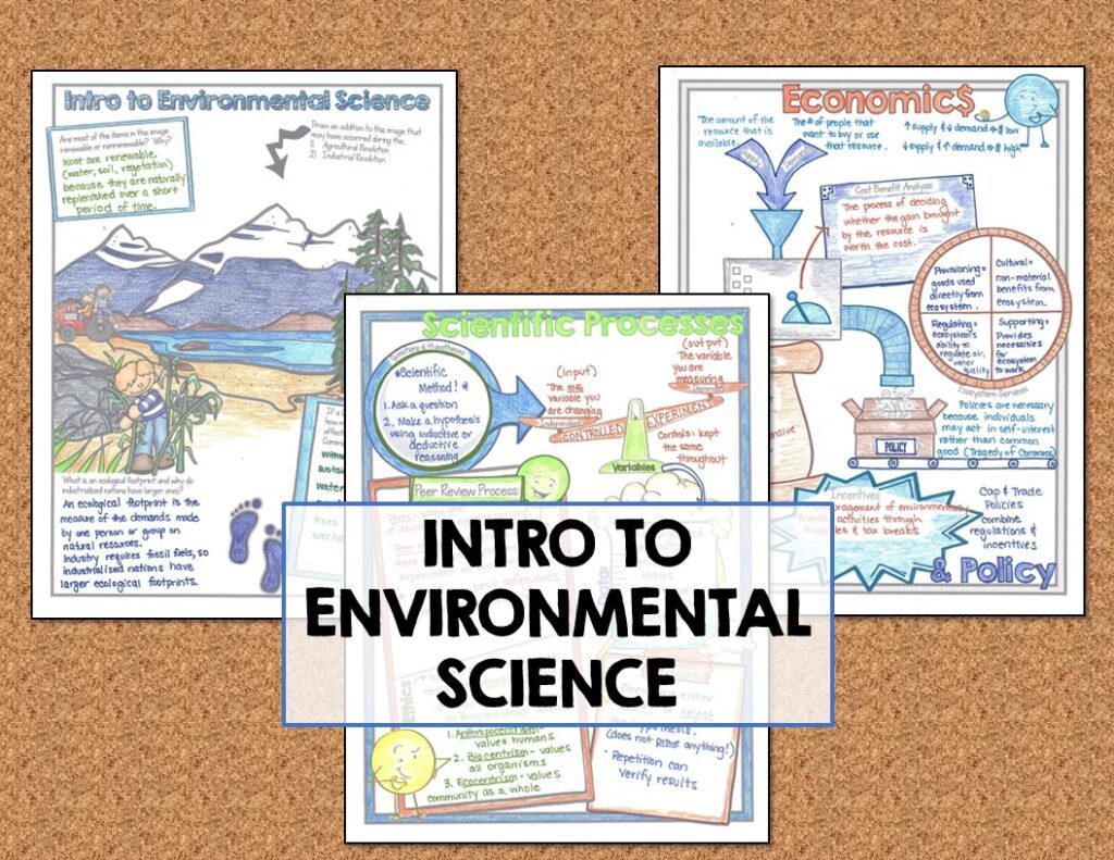 Environmental Science Doodle Notes Bundle - Suburban Science