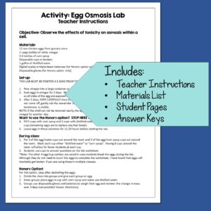 Osmosis Egg Lab Experiment - Suburban Science