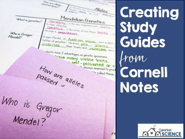 Creating Study Guides from Cornell Notes - Suburban Science