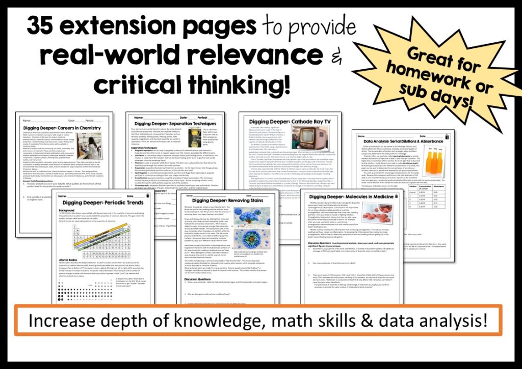 Full-Year Chemistry Curriculum - Suburban Science